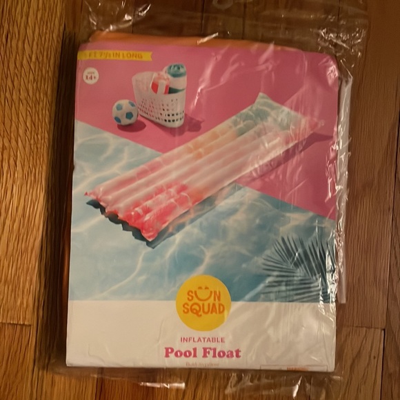 Sun Squad | Swim | Sun Squad Inflatable Pool Float Built In Pillow Ages ...